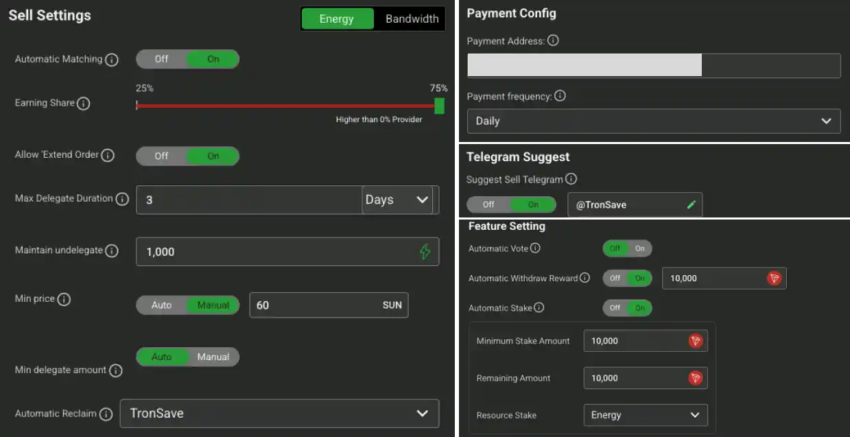 TronSave | Buy and Sell TRON ENERGY/BANDWIDTH